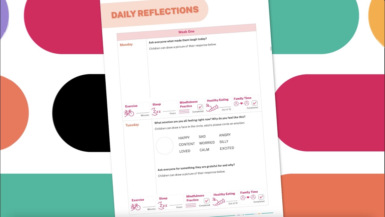 The Resilience Project Family Journals in our Early Years program - YouTube