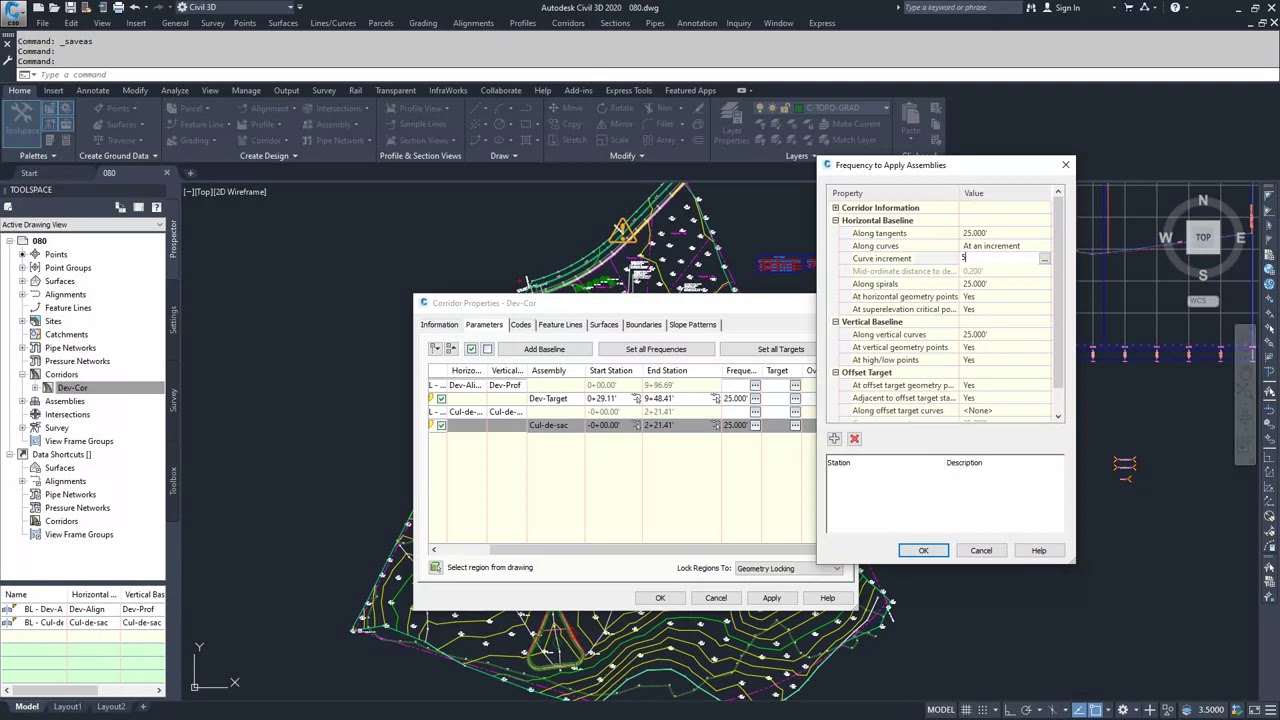 How to Update corridors Corridors and Sections in AutoCAD Autodesk ...