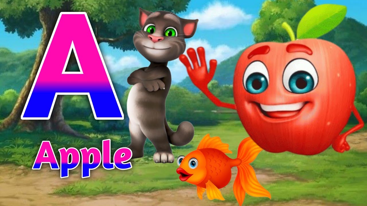 Phonics Song 4 with For Words in 4D - A For Apple - ABC Alphabet Songs ...