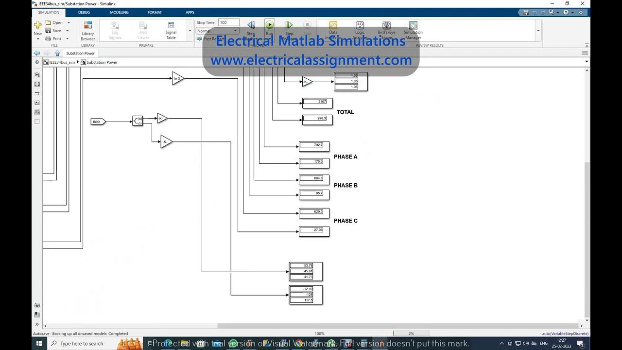 IEEE 34 BUS MATLAB SIMULINK SIMULATION PROJECT - YouTube