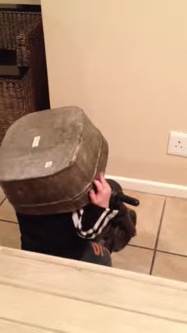 My makeshift helmet - YouTube