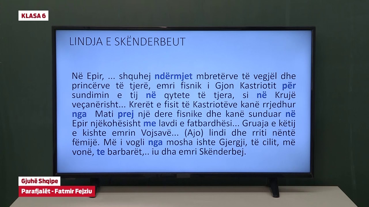 6094 - Gjuhë shqipe - Parafjalët - YouTube