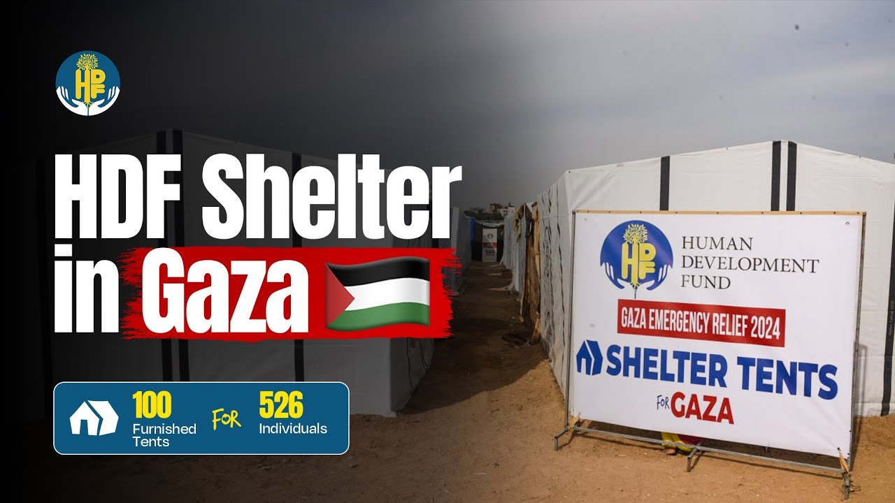 HDF Shelter Welcomes Families in Gaza - YouTube