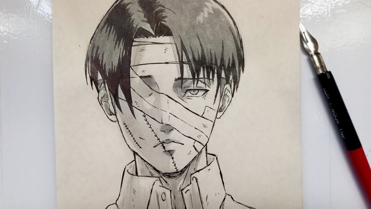 [ how to draw Levi Akerman] how to draw anime step by step// Levi ...