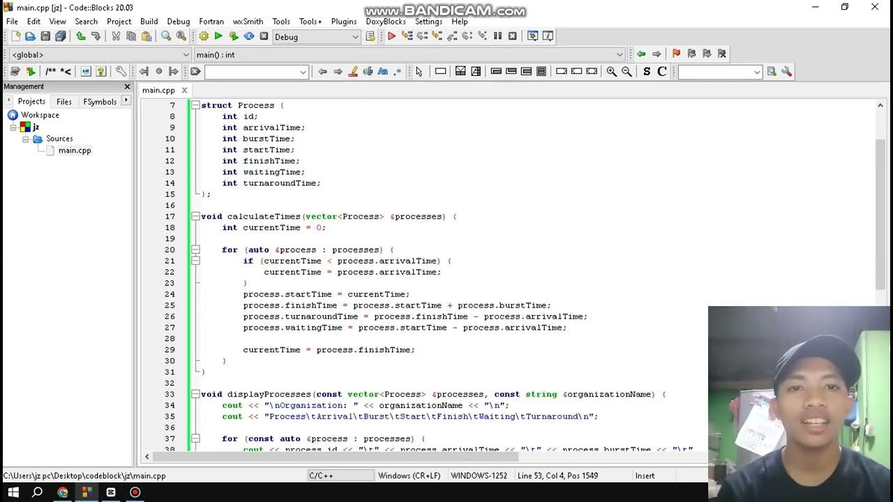 CPU Scheduling Simulation Project Using FCFS Algorithm - Operating System - YouTube