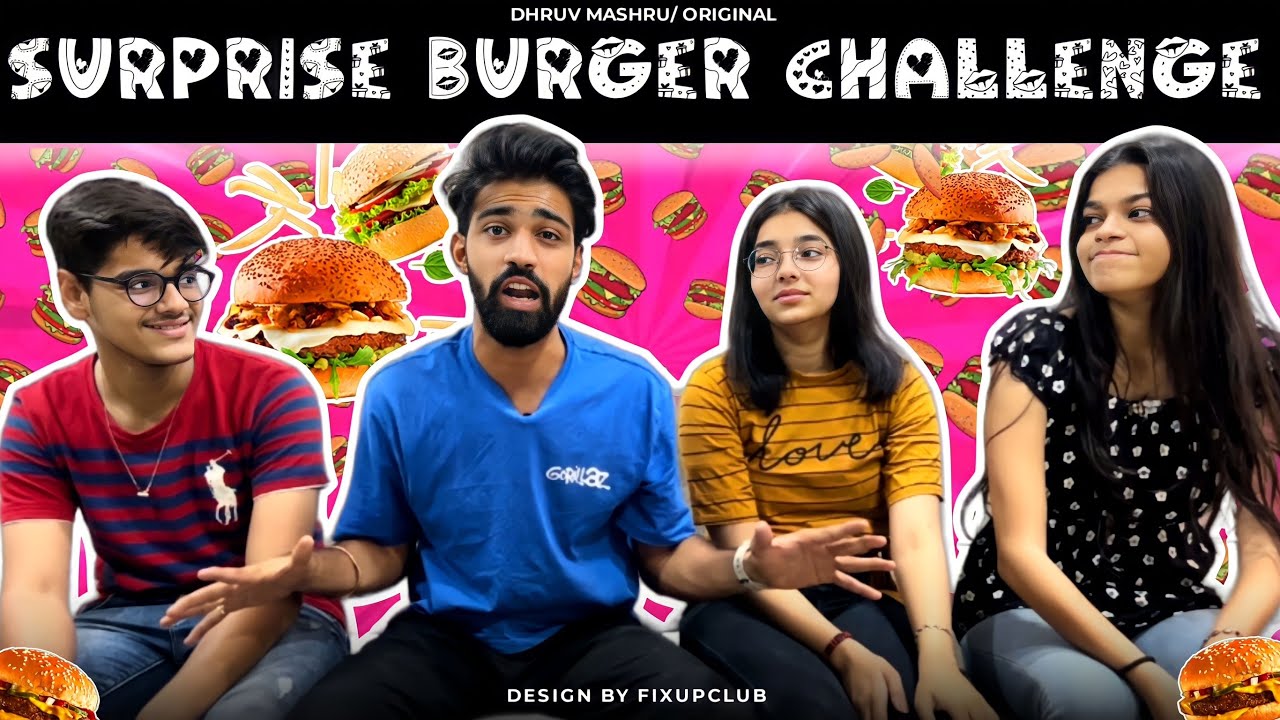 SURPRISE BURGER CHALLENGE 🍔| Vlog-265 | - YouTube