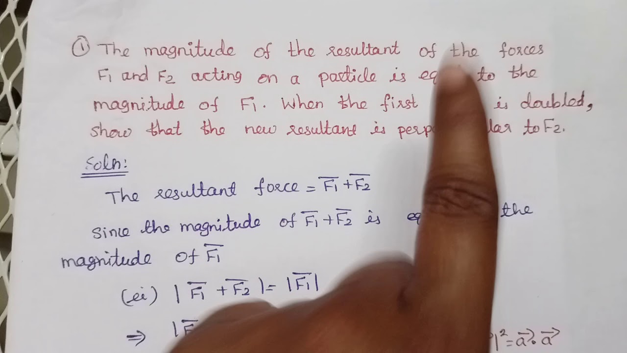 Statics-resultant force-solved problem 1 - YouTube