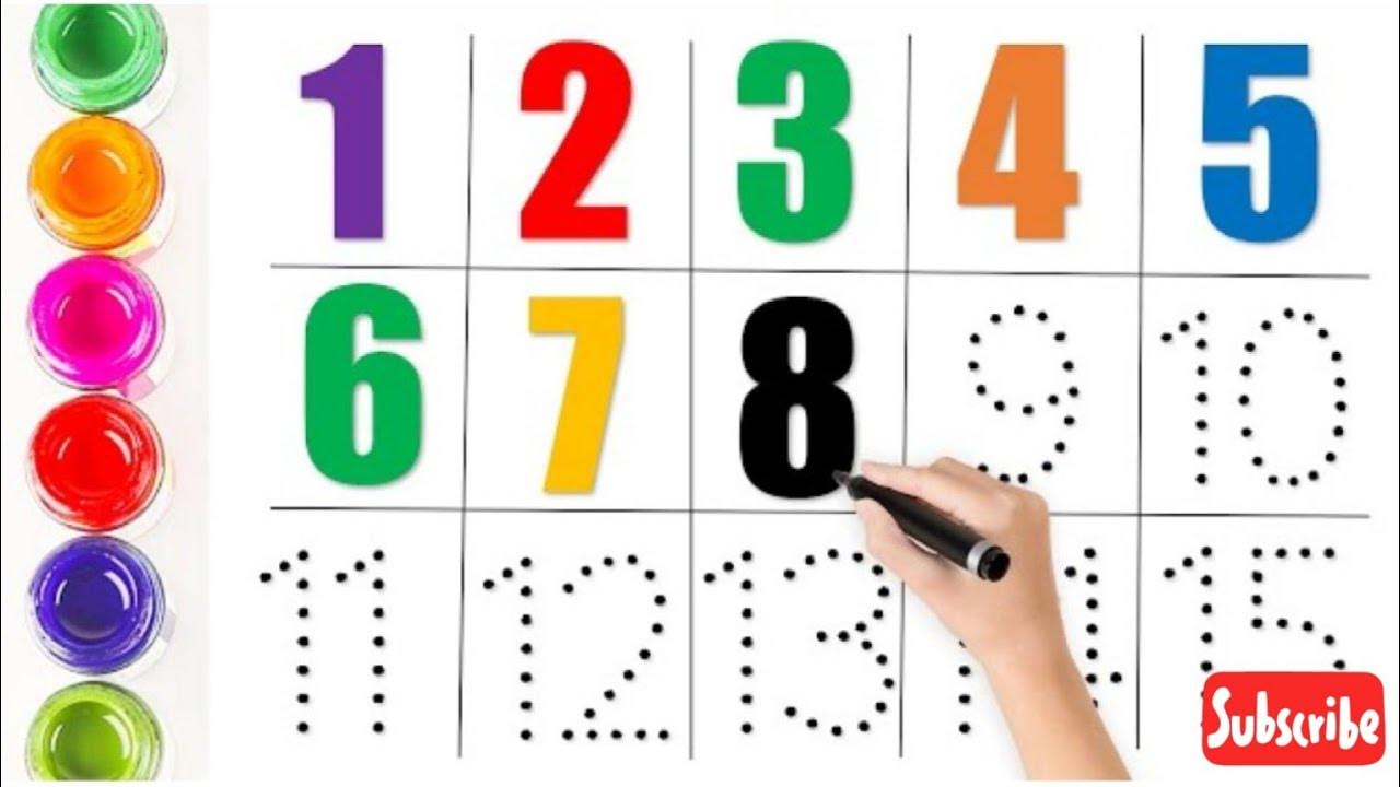 123 Number drawing| Counting 1-50, number song|1234 counting for toddlers #kids @learnwithtasnia ...