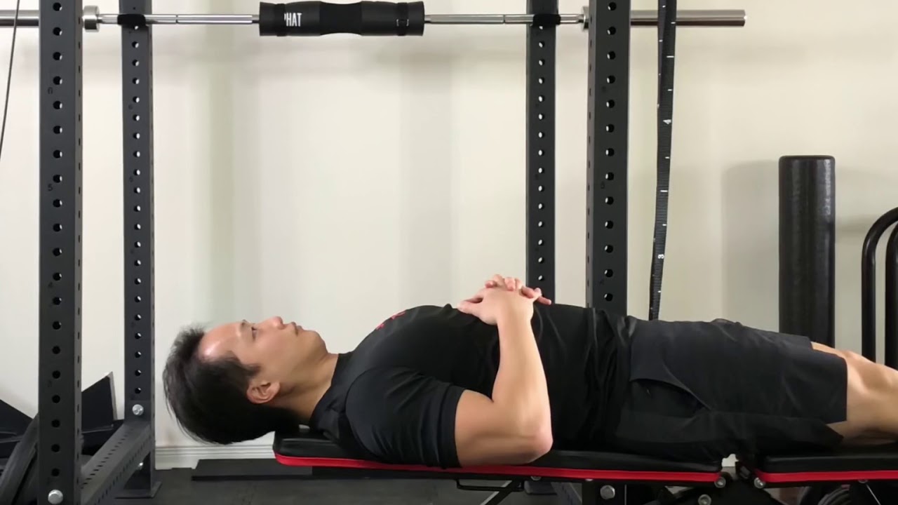Supine Chin Tuck - Beginner Neck Strengthening Exercise - YouTube