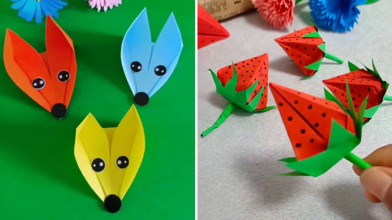 10+ Easy DIY Cute Paper Craft Things for Kids | Quick & Easy Crafts ...