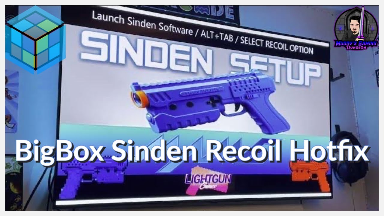 BigBox Sinden Light Gun Recoil Change Settings Fix - YouTube