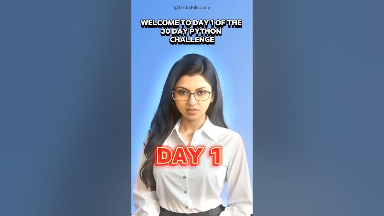 "Day 1/30 - Let's start Python! 🐍 What do you know about Python? Drop ...