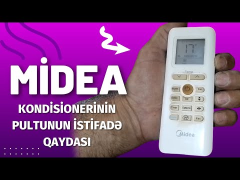 Midea kondisionerinin isti və soyuq rejiminə keçirilməsi