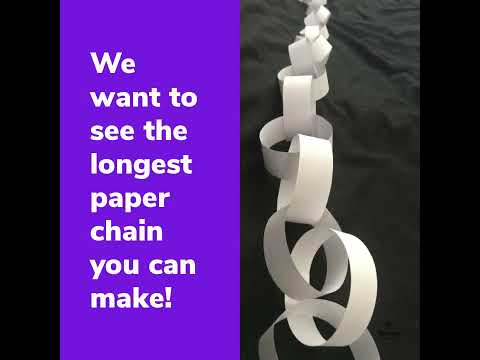 Daily challenge - Make the longest paper chain you can - YouTube