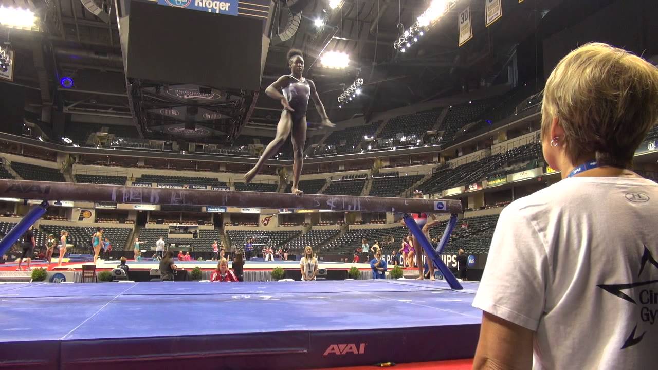 Aria Brusch, Cincinnati | Beam PGChamps Training - YouTube