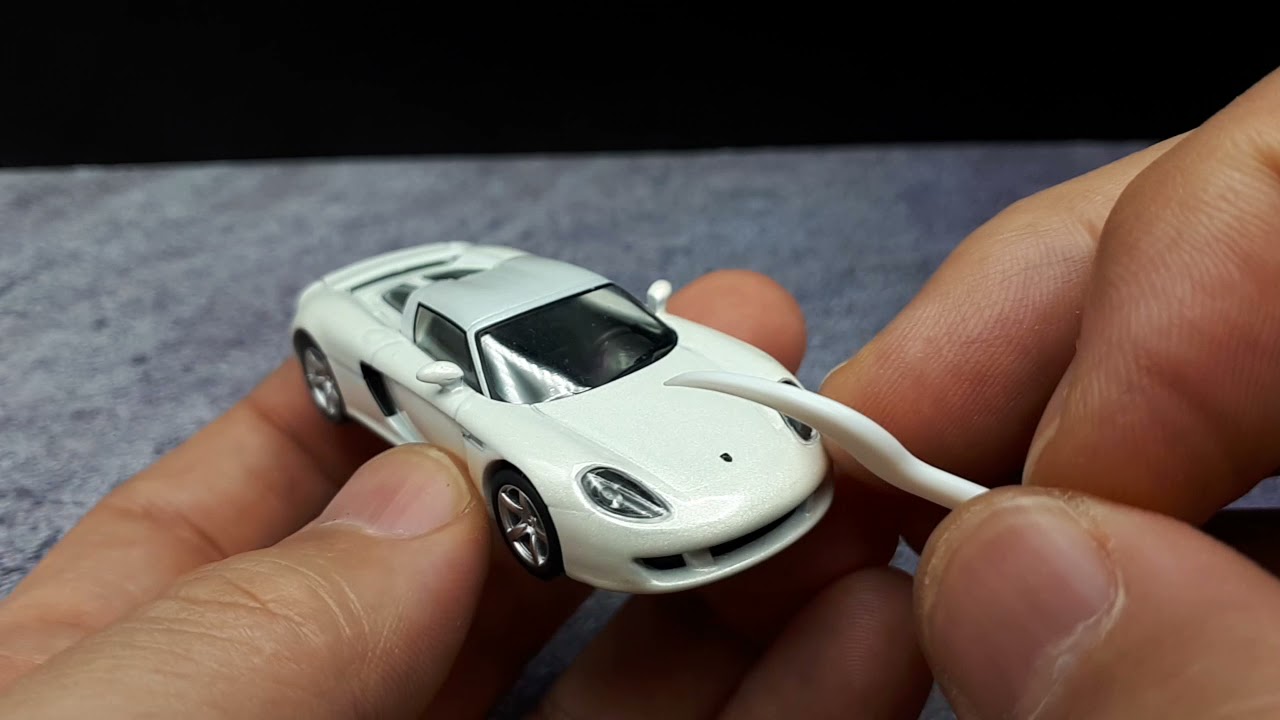 1/64 Porsche Carrera GT by Kyosho , diecast car model review - YouTube