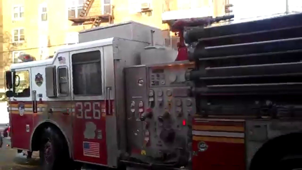 FDNY engine 326 going back to their quarters after being at engine 273 ...