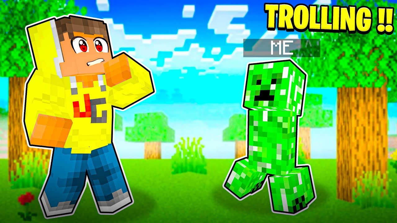 TROLLING TECHNO GAMERZ BY BECOMING CREEPER USING MORPH MOD 😂 - YouTube