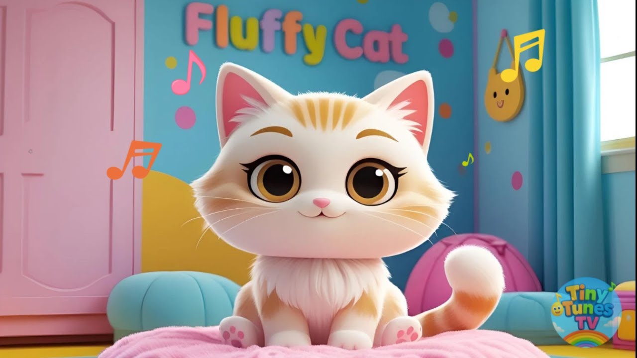 🎵🐱 Fluffy Cat | Fun & Catchy Toddler Song | Sing-Along for Kids 🐱🎵 ...