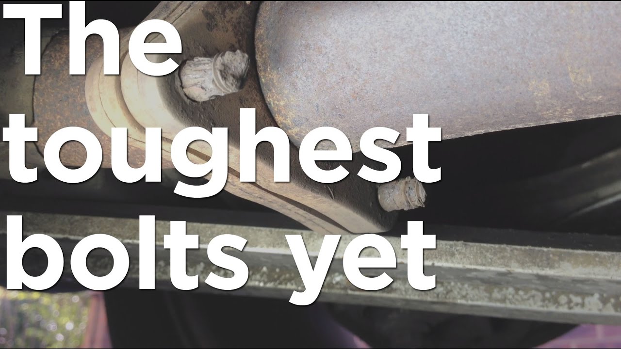 How To Remove Rusted Exhaust Bolts Boxster & Cayman 986 987 - YouTube