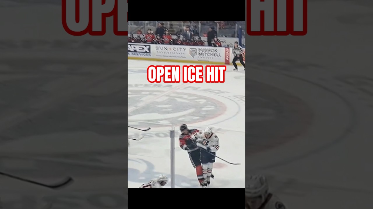 Max Sullivan Open Ice Hit #hockeyhits #shorts - YouTube