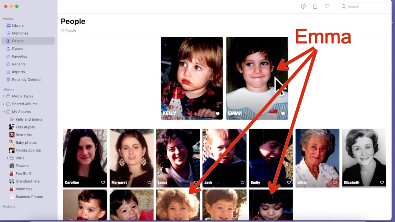 Apple Photos: How to Combine People - Eliminate Duplicate People (2021 ...