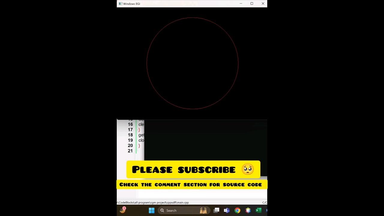38 c animated circleComputer Graphics project in C/C++ - YouTube