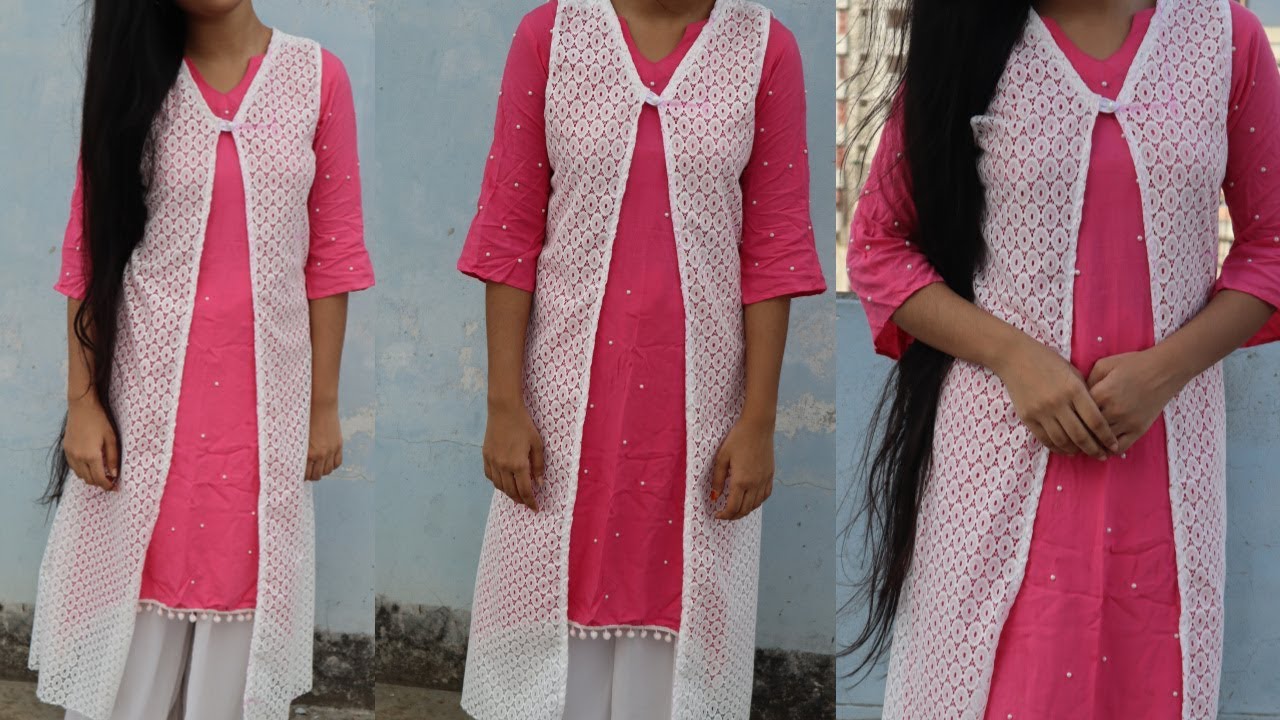 লং কটি/Long koti/অল্প টাকা খরচ করে ঘরেই বানিয়ে ফেলুন Stylish Long কটি ...