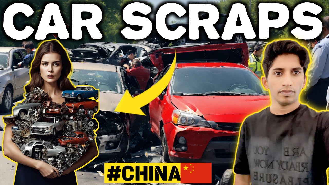 Incredible Large Scale Scrap Car Process. | China | - YouTube