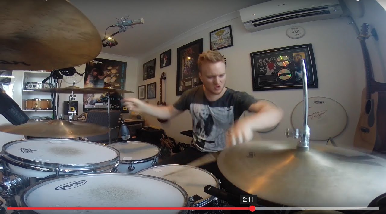 Mark Beasy "Lock Down" Drum cover Reece Mastin - YouTube