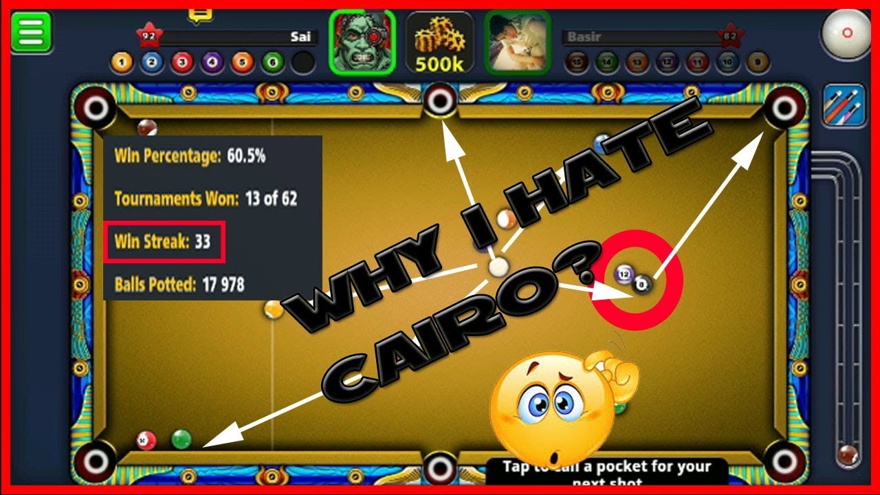 8 BALL POOL - WHY, I HATE TO PLAY ON CAIRO? - YouTube