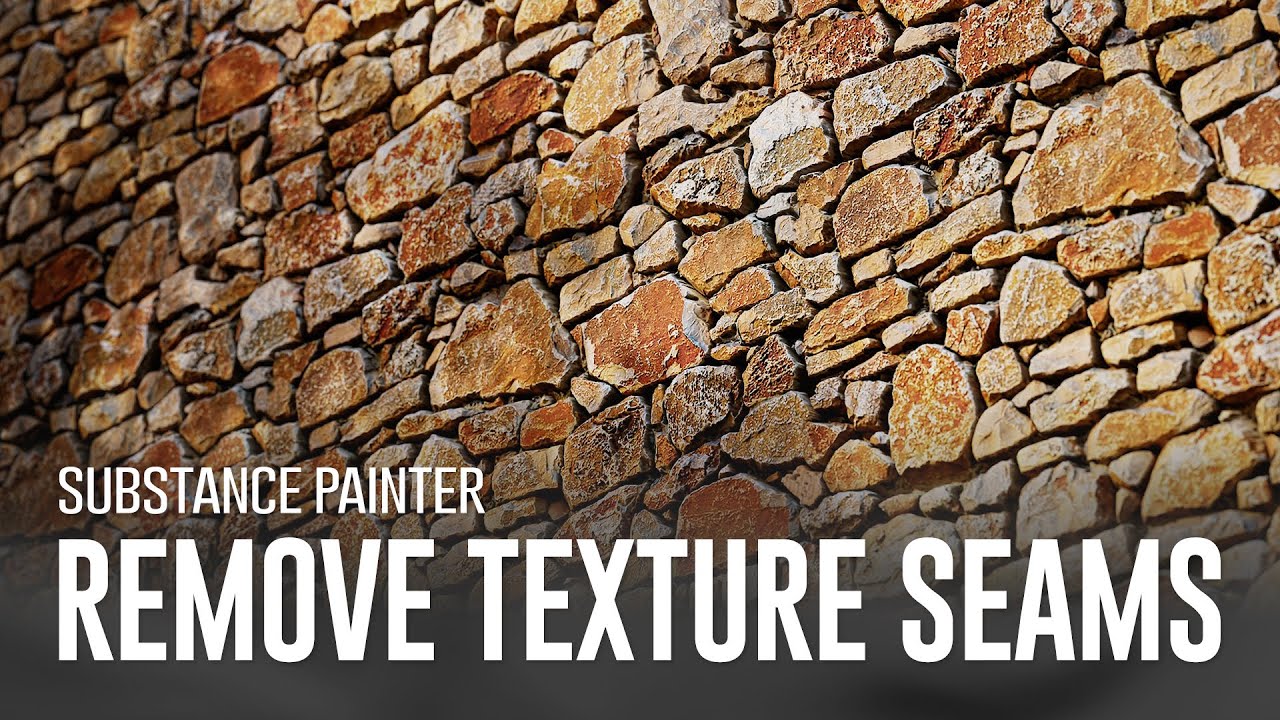 Remove Textures seams Easy and Fast - SUBSTANCE PAINTER - YouTube