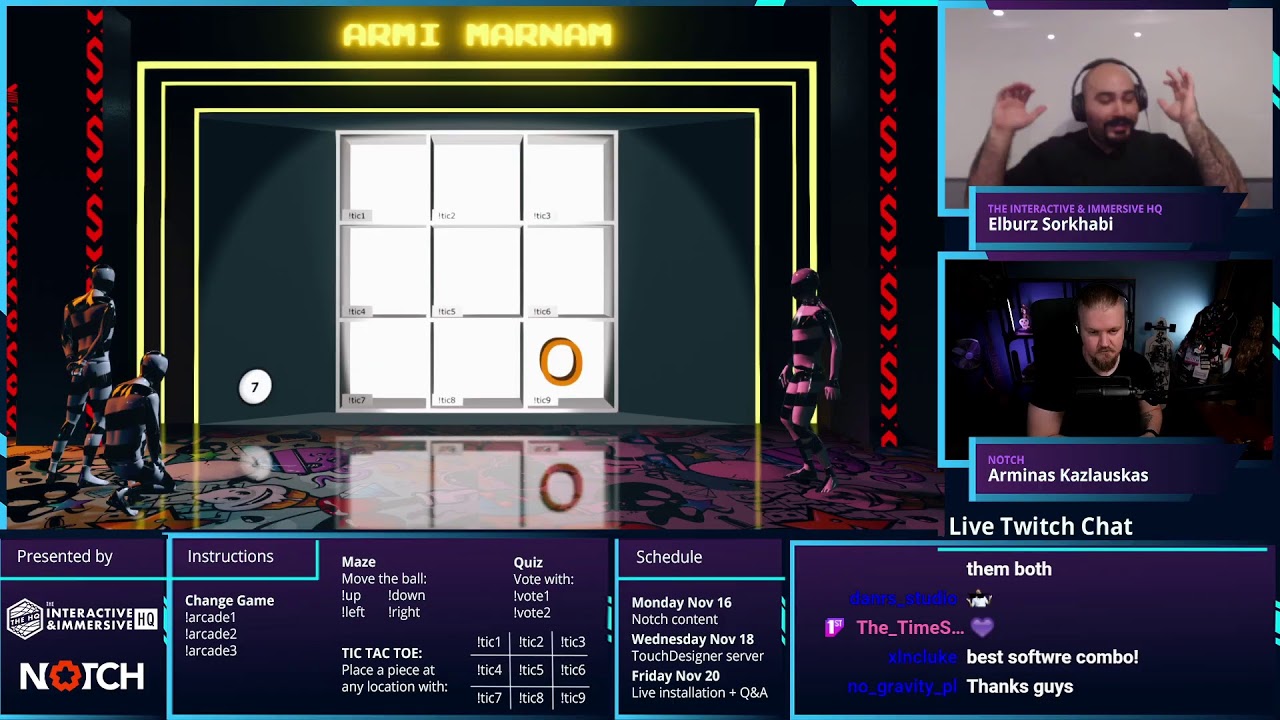 Building a virtual game show with Notch + TouchDesigner LIVE: Day 3 ...