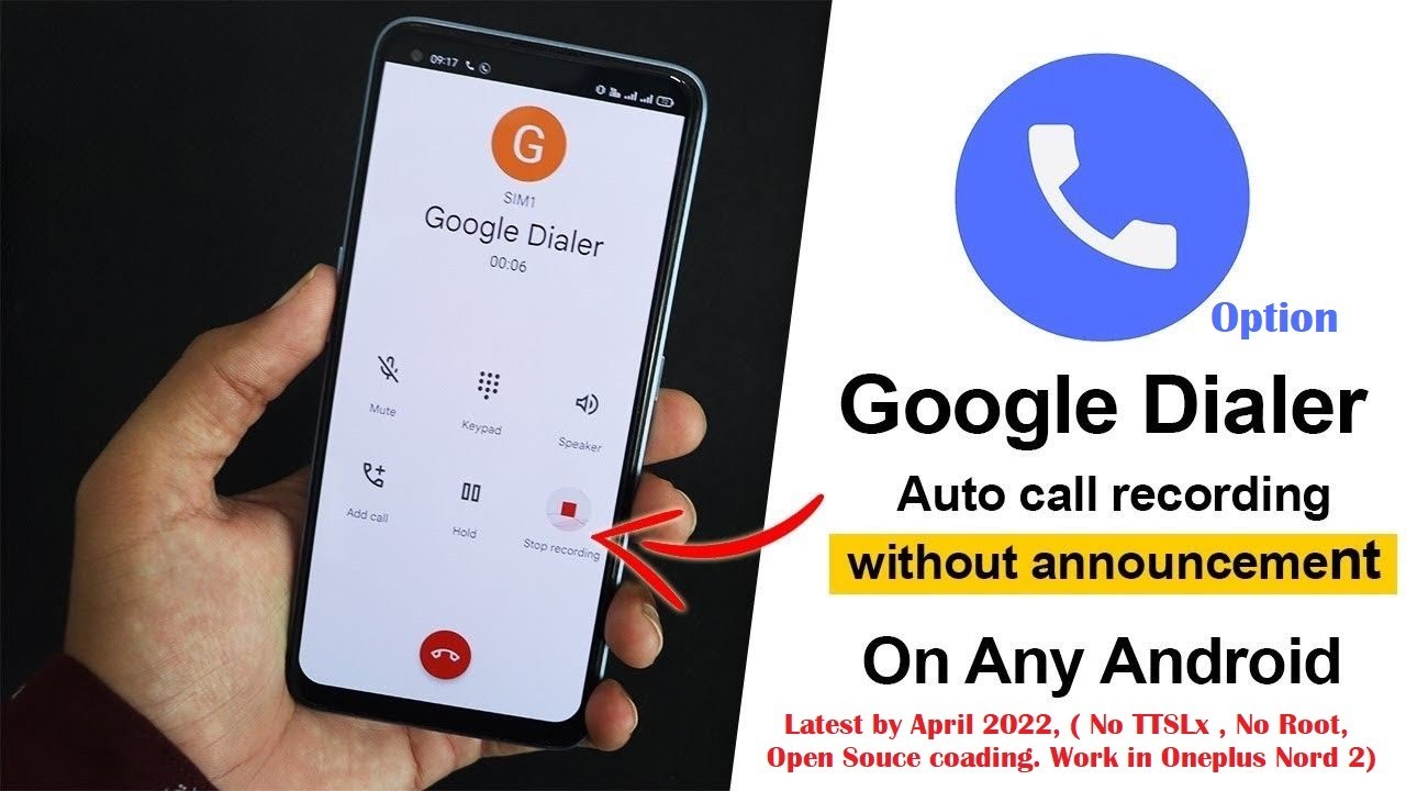 How to stop Call recording announcement -April 2022 | Google dialer option | - YouTube