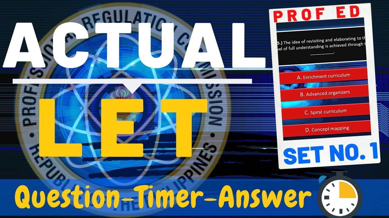 PROF ED PREVIOUS LET Questions COMPILATION (25 ITEMS) / LET SEPTEMBER ...