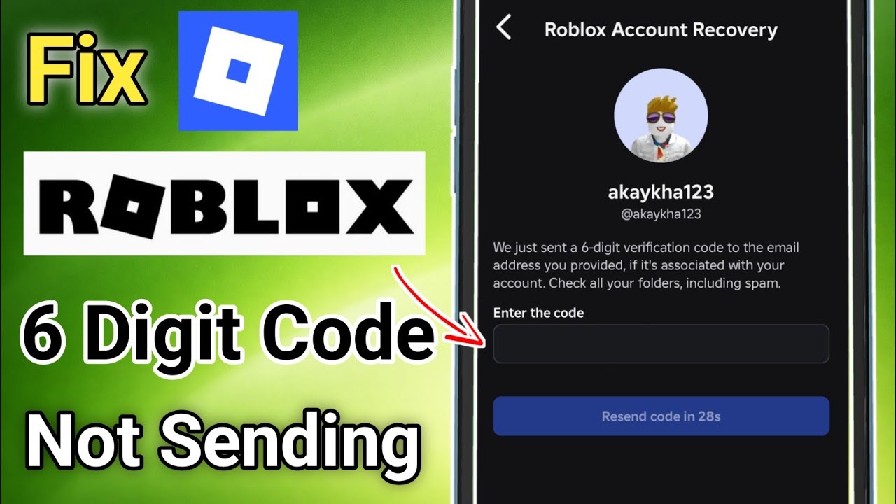 Fix Roblox 6 Digit Code Not Sending | Roblox Account Recovery 6 Digit ...
