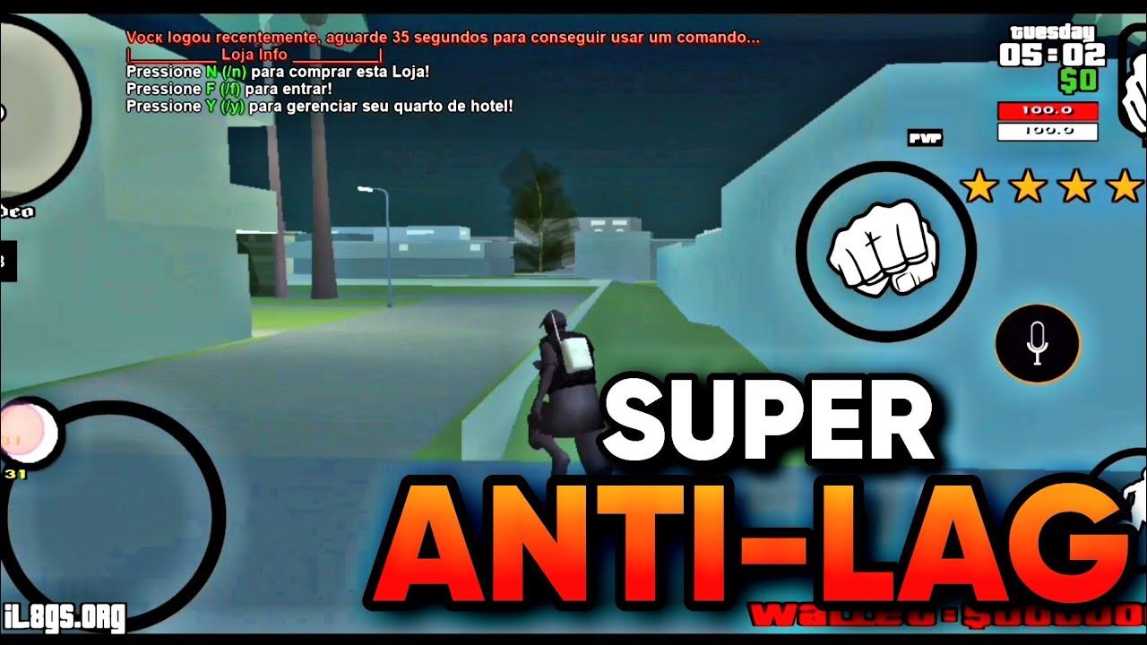 ARQUIVO SUPER ANTI-LAG / ANTI-CRASH GTA SA ANDROID - YouTube