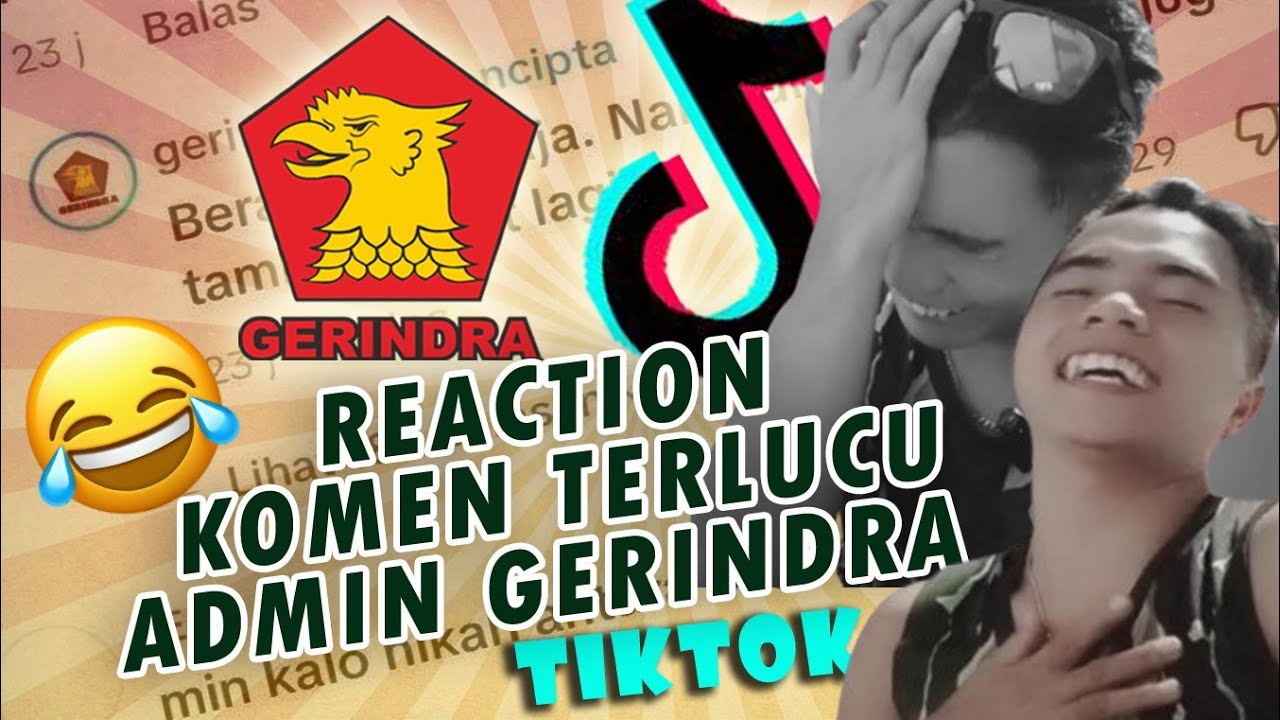 Reaction Kocak Balasan Admin Gerindra tiktok || Admin Mindra Gabut Core - YouTube