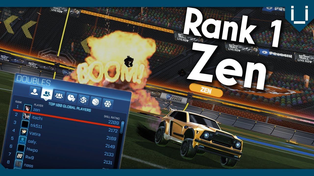 Zen hit Rank 1 in 2v2 before the Boston RLCS Major - YouTube