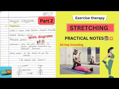 STRETCHING NOTES🔥||diagrams|| Part 2||Exercise therapy2|| Physio 2nd Yr ...