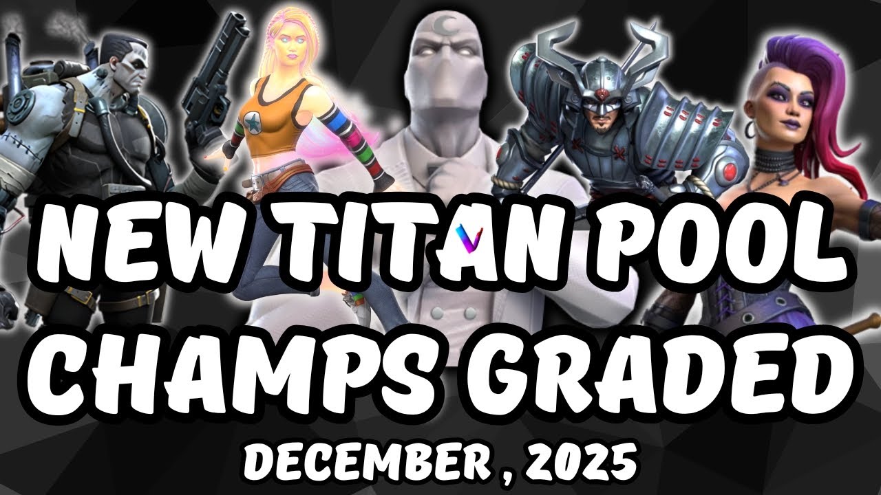 All Champions Graded, Ranked & Tiered - December Titan Crystal Pool ...
