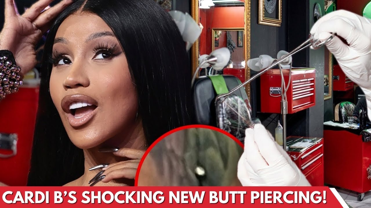 Cardi B Reveals Proof of Her New Butt Crack Piercing! 💖 #CardiB #Piercing #CelebrityNews - YouTube