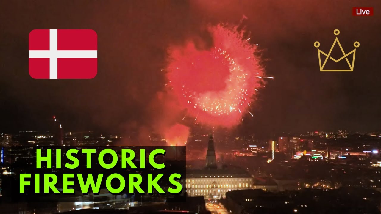 Historically Largest Fireworks Show in Denmark - YouTube