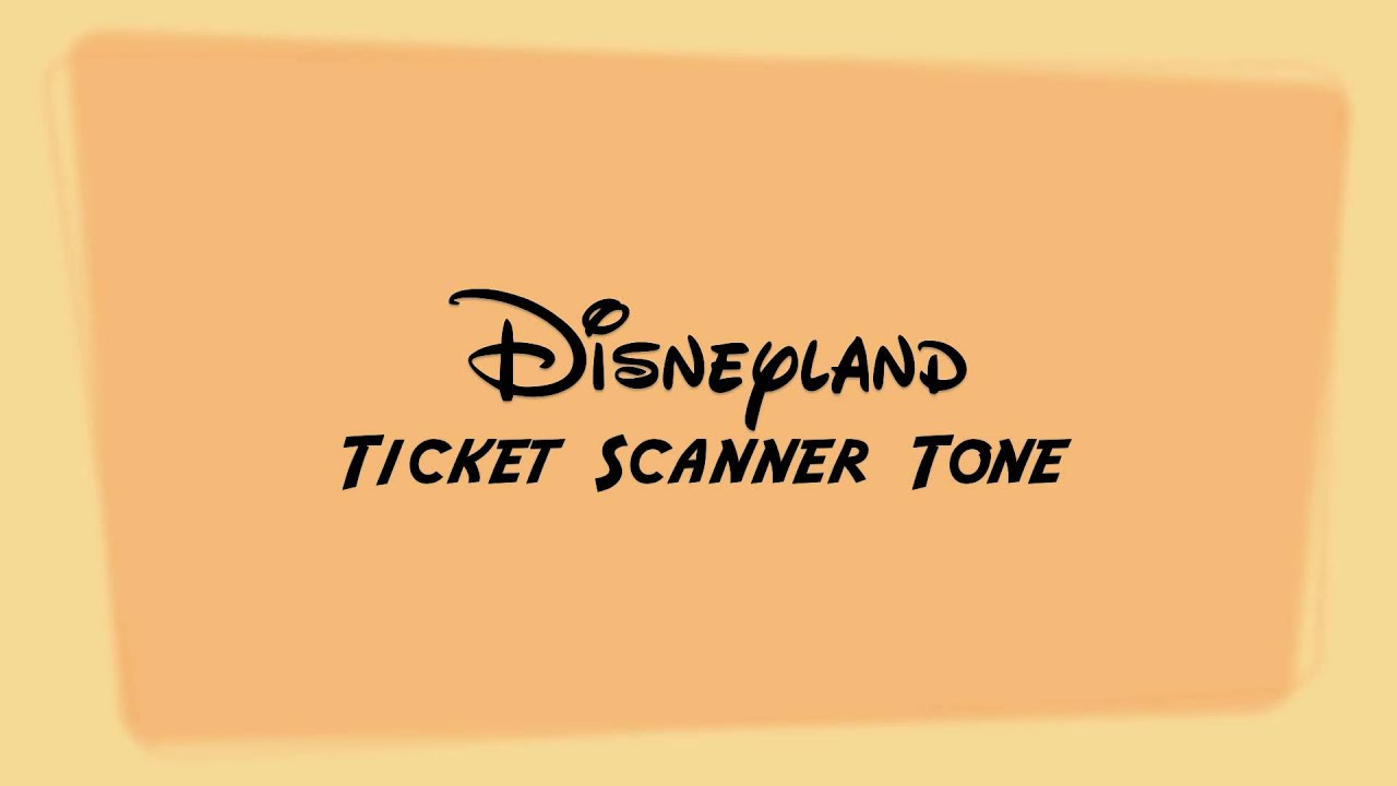 Disneyland Ticket Scanner Sound - YouTube