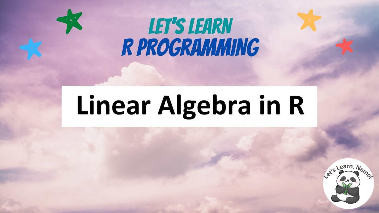 (RP14) Linear Algebra in R - YouTube