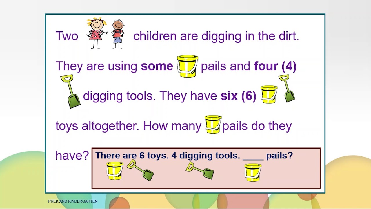 Act It Out - Solving Word Problems - Math, Pre-K - Kindergarten, Unit 8, Video 8 - YouTube act-it-out-solving-word-problems-math-pre-k-kindergarten-unit-8-video-8-youtube