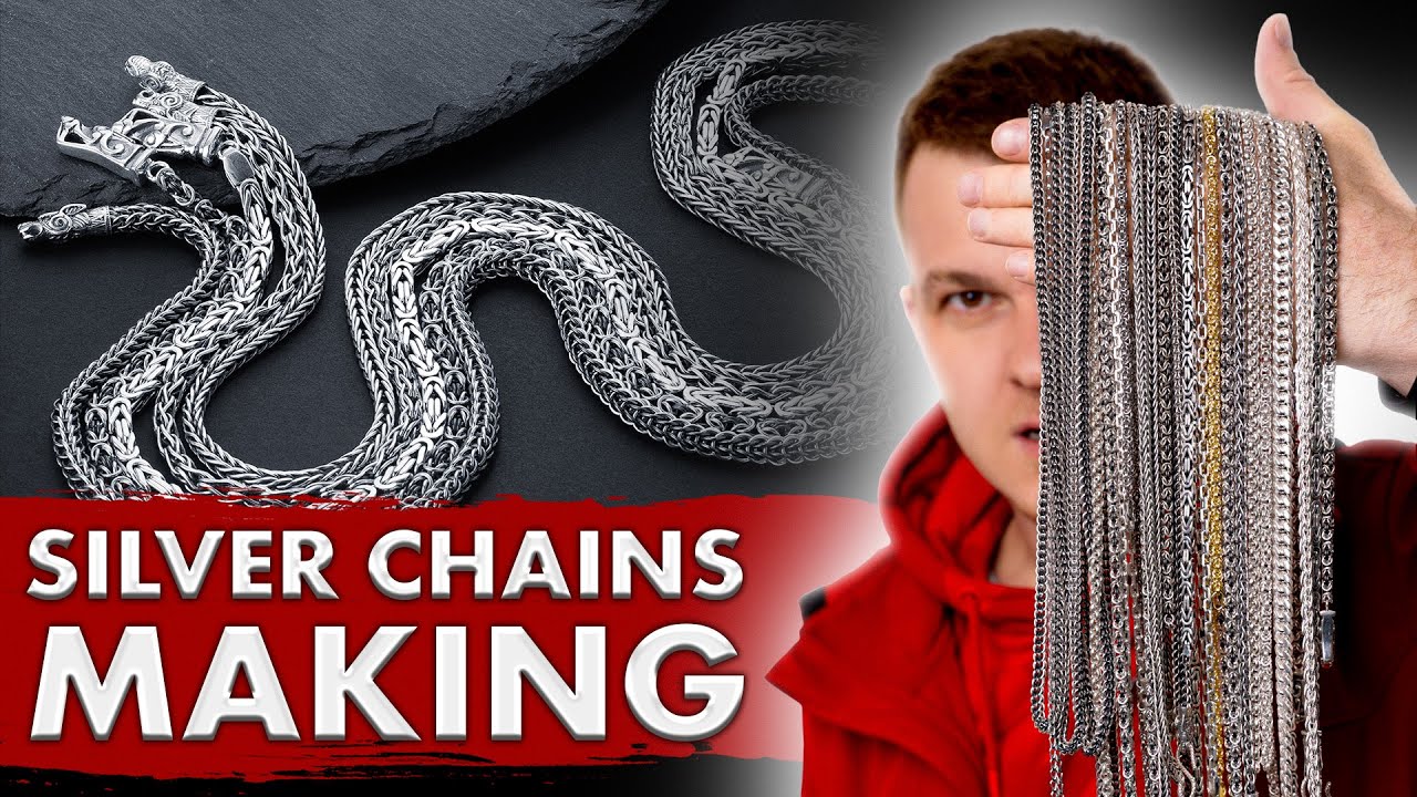 How we make silver chains from mixing metals to finished perfect chain ...