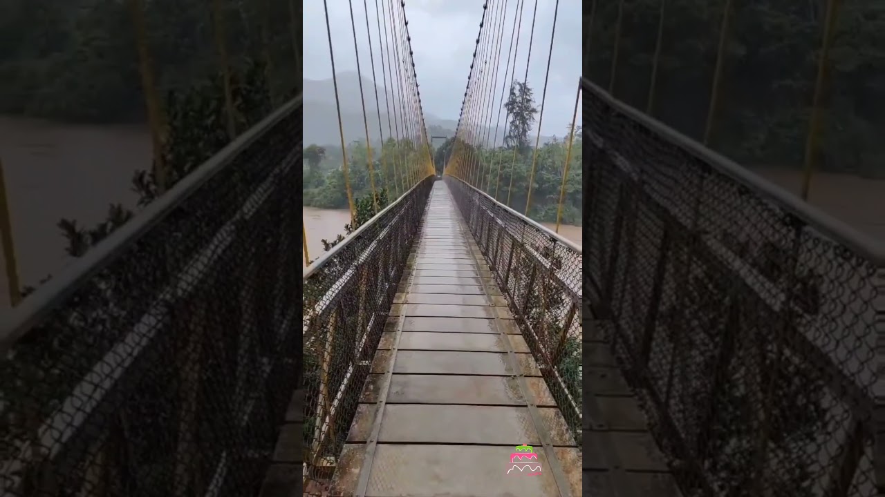 📌Kalasa hanging bridge..🪄📍Chikmagalur,Karnataka.. ️ #youtubeshorts # ...