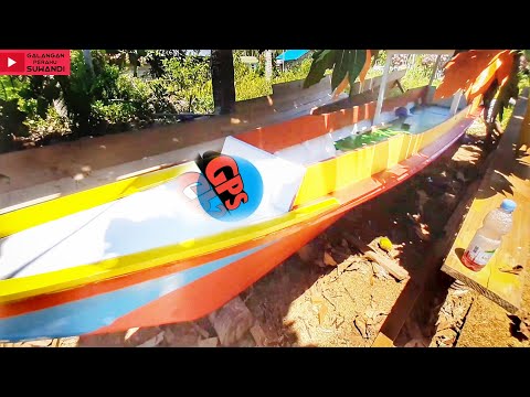 Desain perahu kayu khusus mesin tempel