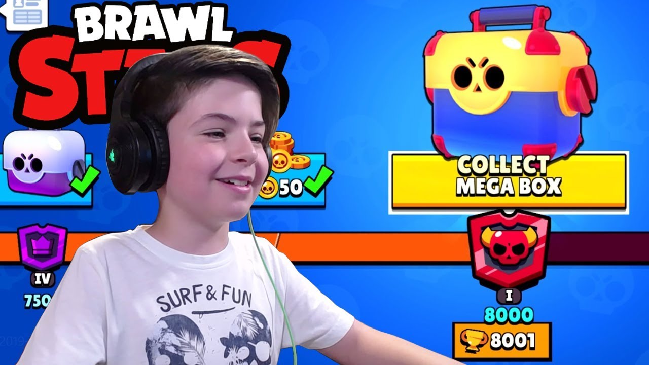 8000 TROPHIES & MEGA BOX- Brawl Stars - YouTube
